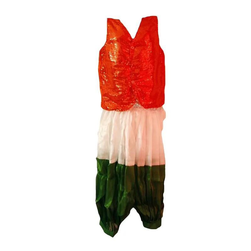 Tricolour Independence Day Costume For Kids
